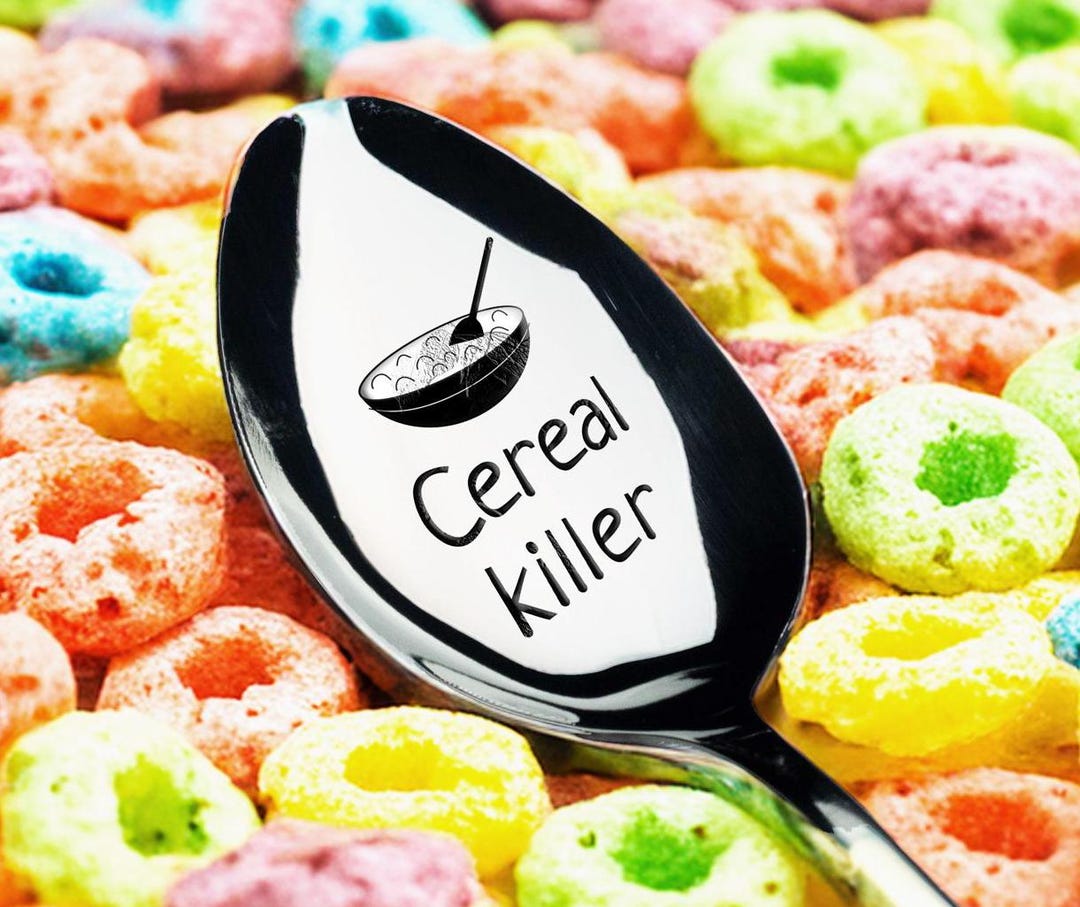 Cereal Killer Spoon, Personalized Spoon, Cereal Lover Spoon, Cereal ...