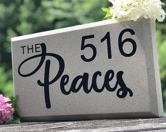 Address Stone, House Numbers, Address Number, Custom Stone Signs ...