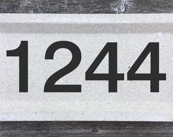 Address Stone, House Numbers, Address Number, Custom Stone Signs ...