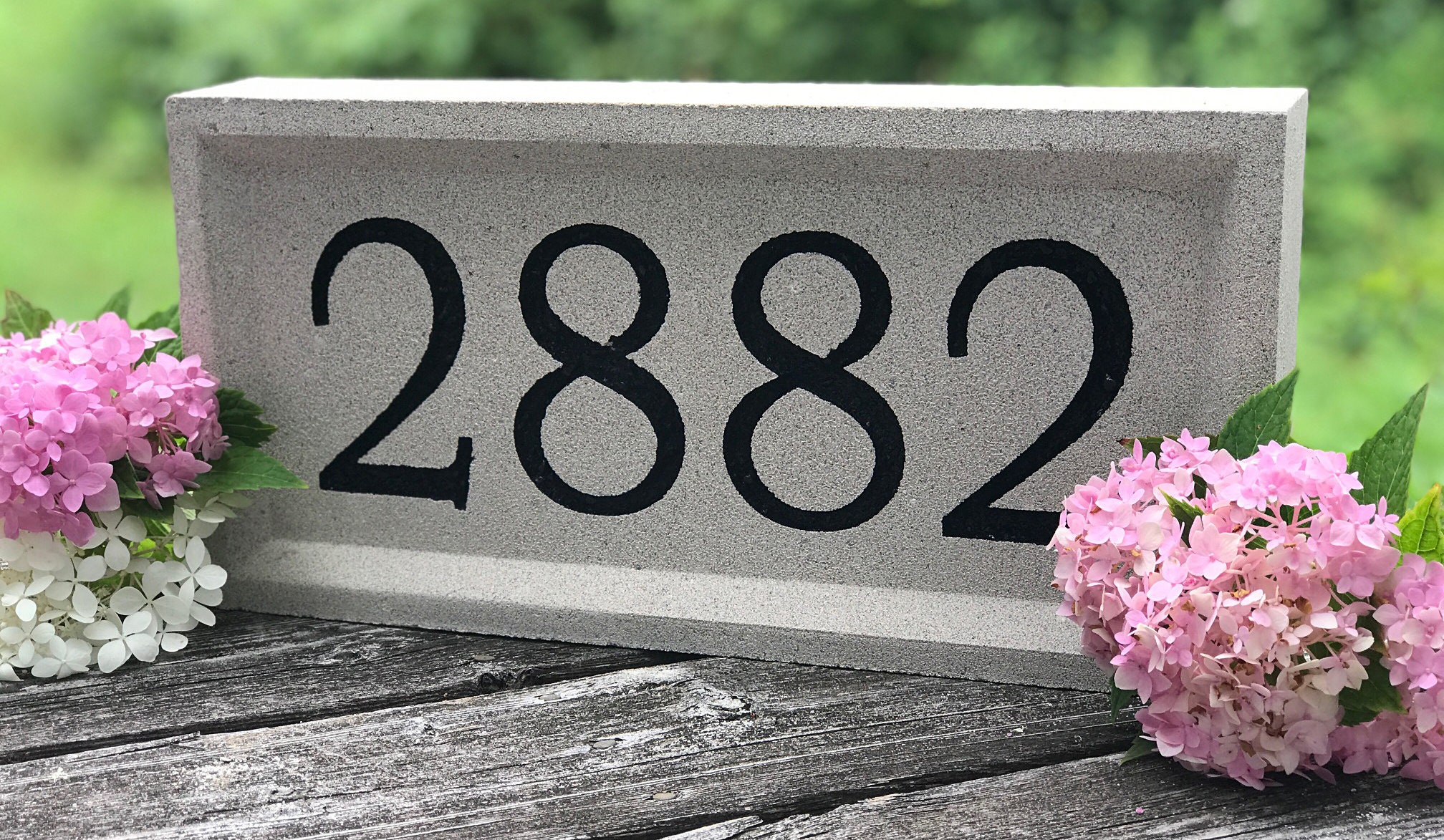Address Stone House Numbers Address Number Custom Stone - Etsy