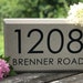 Address Stone, House Numbers, Address Number, Custom Stone Signs ...