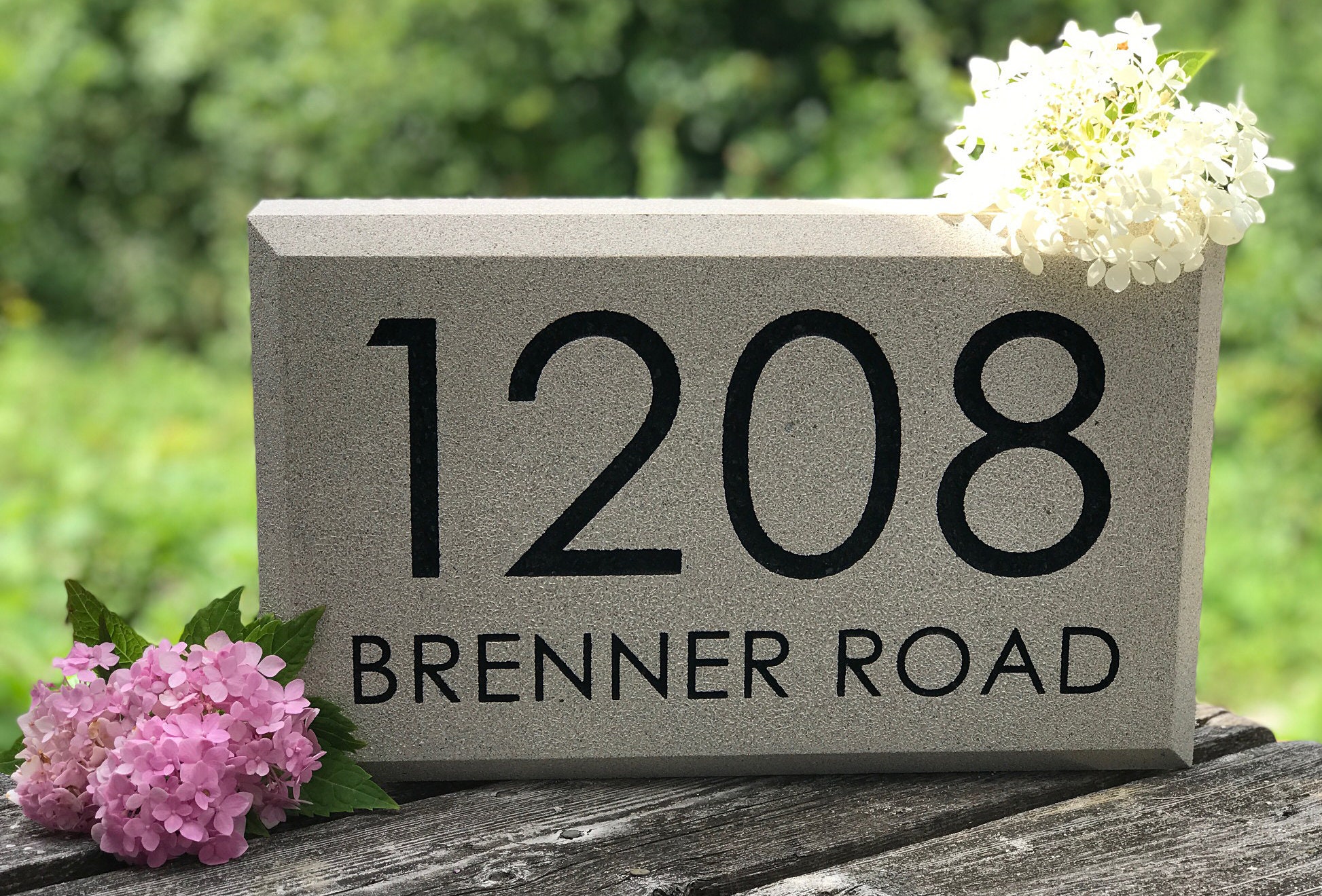 Address Stone, House Numbers, Address Number, Custom Stone Signs ...