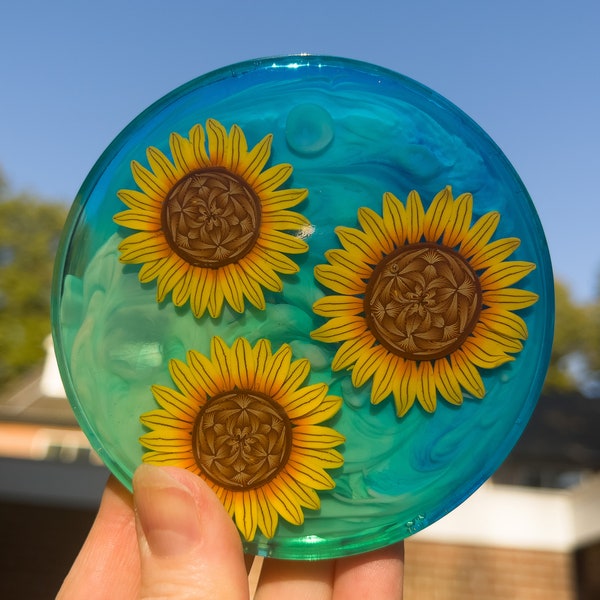 Sunflower Clay Art - Etsy