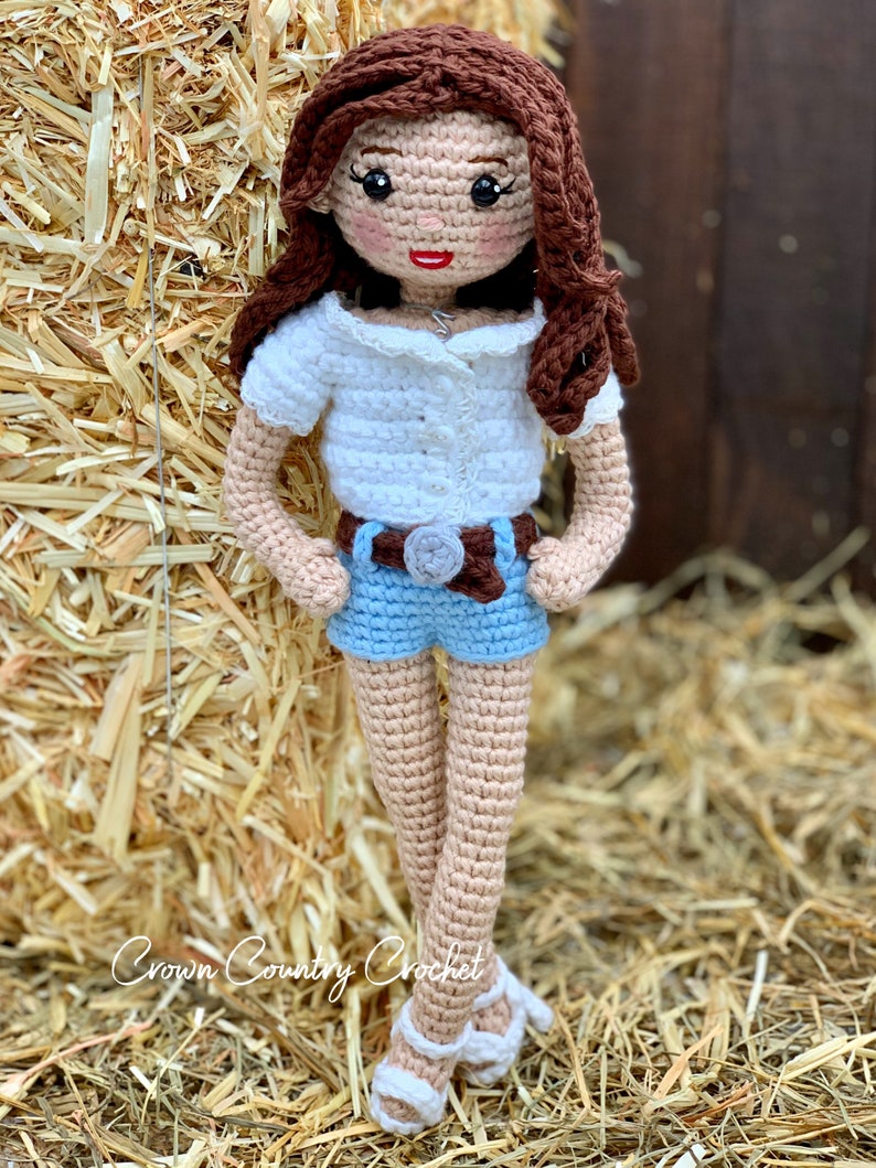 PDF CROCHET PATTERN Daisy Duke Doll // Dukes of Hazzard Fan - Etsy