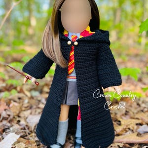 PDF CROCHET PATTERN Wizard Robe for 18" Dolls // Doll Clothes Crochet ...