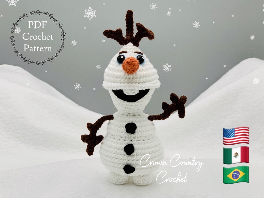 PDF CROCHET PATTERN Snowman // Snow Queen Crochet // Snowman Amigurumi ...