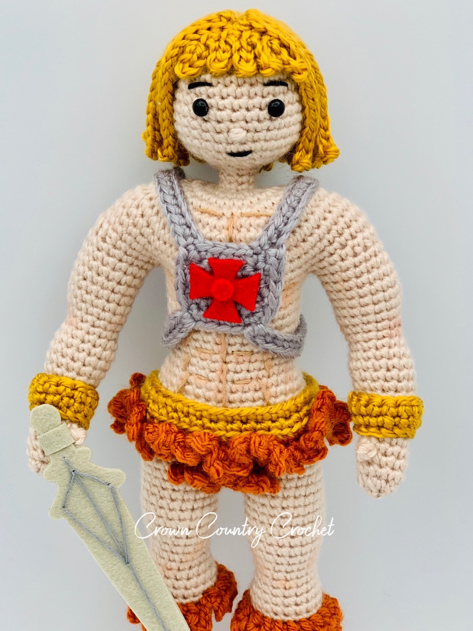 PDF CROCHET PATTERN He-man Doll // Superhero Crochet Pattern | Etsy