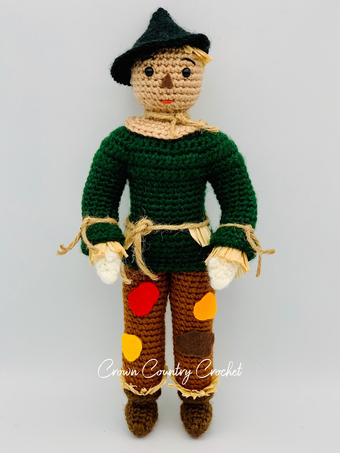 Scarecrow Doll Crochet Pattern: Amigurumi Wizard of Oz (PDF Pattern) - Etsy