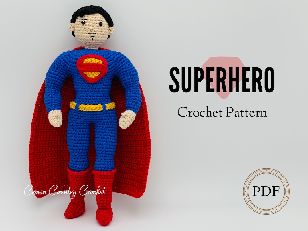 Superhero Doll Crochet Pattern: Amigurumi Comics Hero (PDF Pattern) - Etsy
