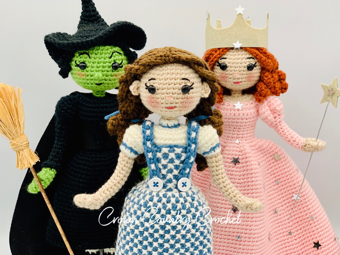 PDF CROCHET PATTERN Pack Ladies of Oz // Amigurumi // Wizard | Etsy
