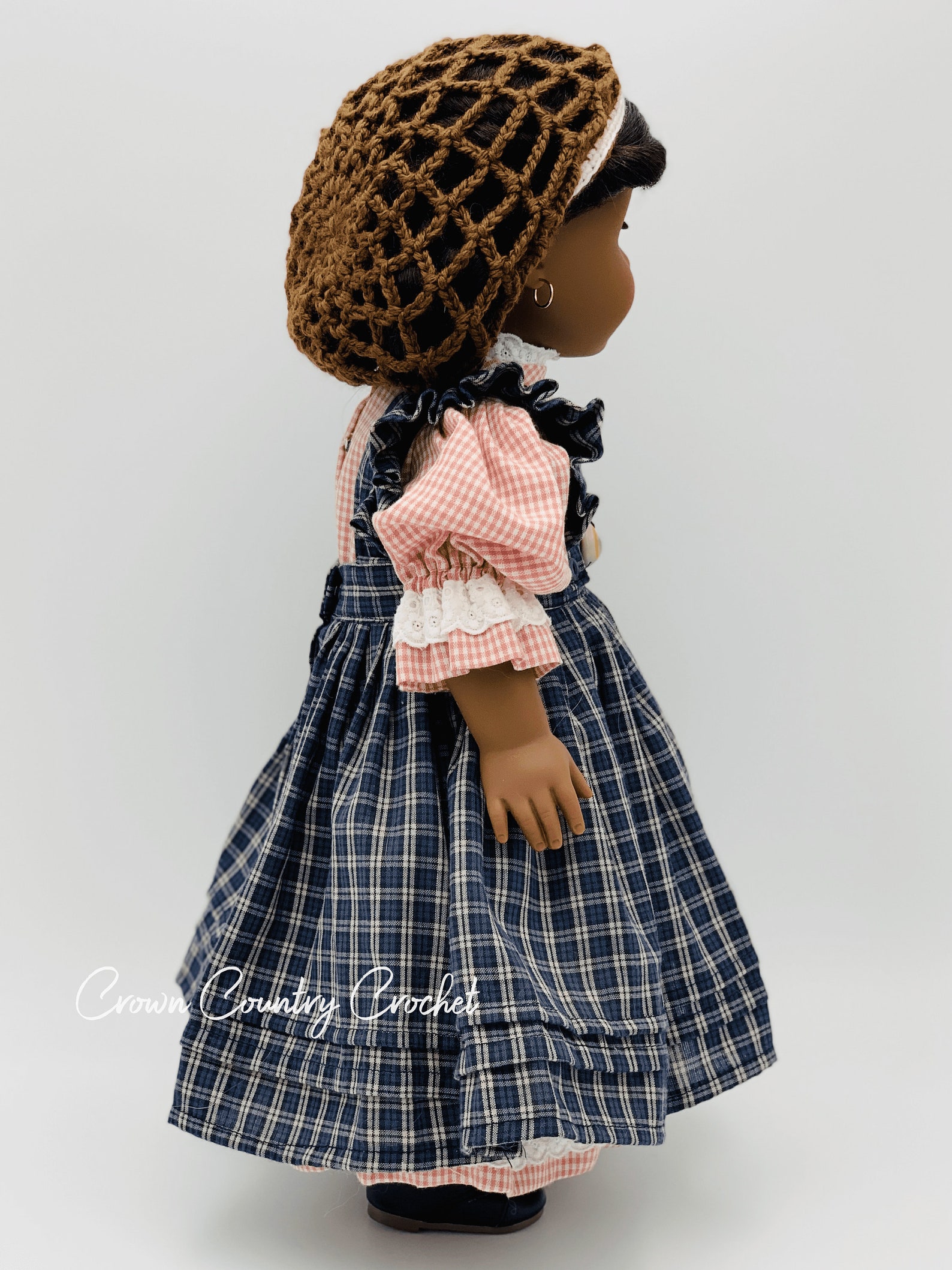 PDF CROCHET PATTERN Hair Snood for American Girl and 18 Dolls // Doll ...