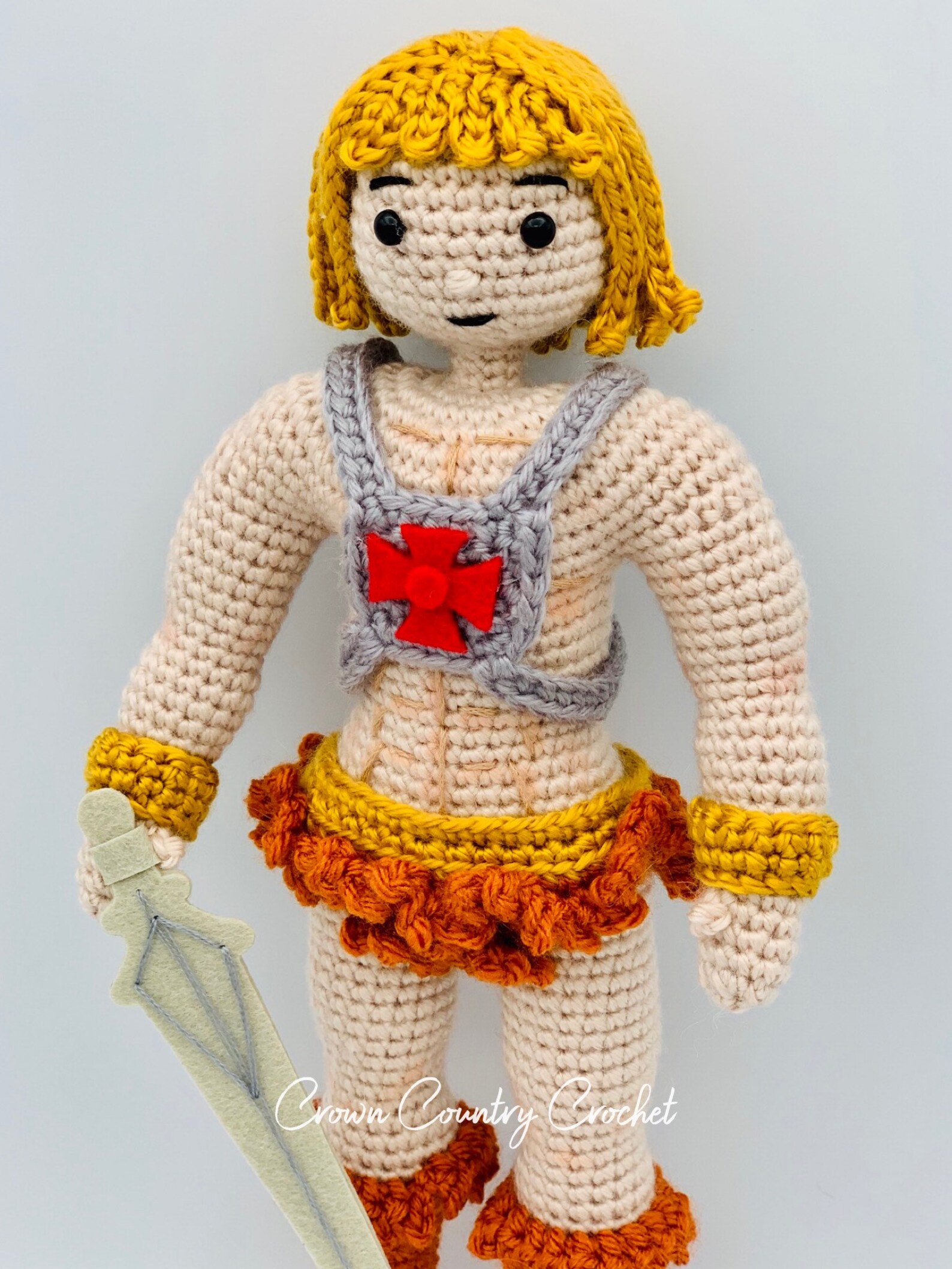 PDF CROCHET PATTERN He-man Doll // Superhero Crochet Pattern | Etsy