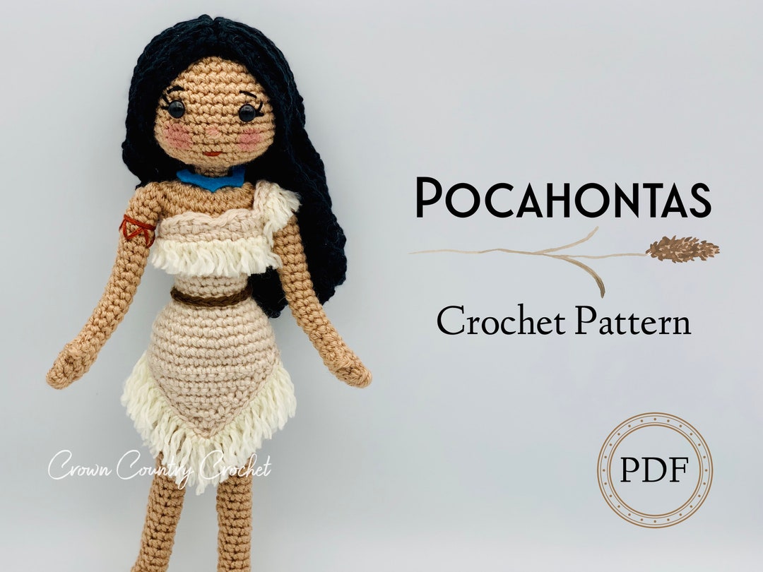 Pocahontas Doll Crochet Pattern: Amigurumi Princess (PDF Pattern ...