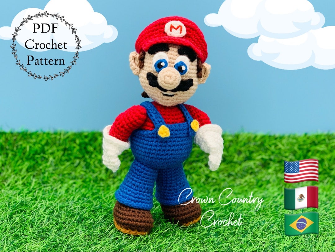 Plumber Hero Crochet Pattern: Mario Fan Art Amigurumi (PDF Pattern) - Etsy