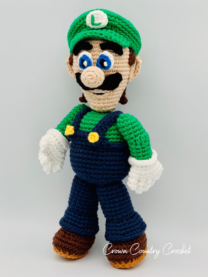 PDF CROCHET PATTERN Luigi Doll // Gamer Crochet // Nostalgic - Etsy UK