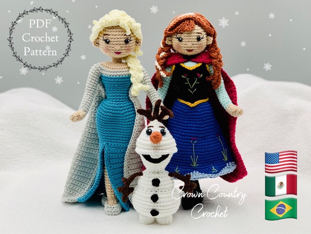 Snow Queen & Snowman Crochet Pattern Pack (PDF Pattern) - Etsy