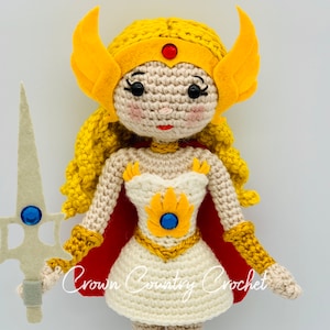 PDF CROCHET PATTERN She-ra Doll // Amigurumi Crochet // Superhero ...