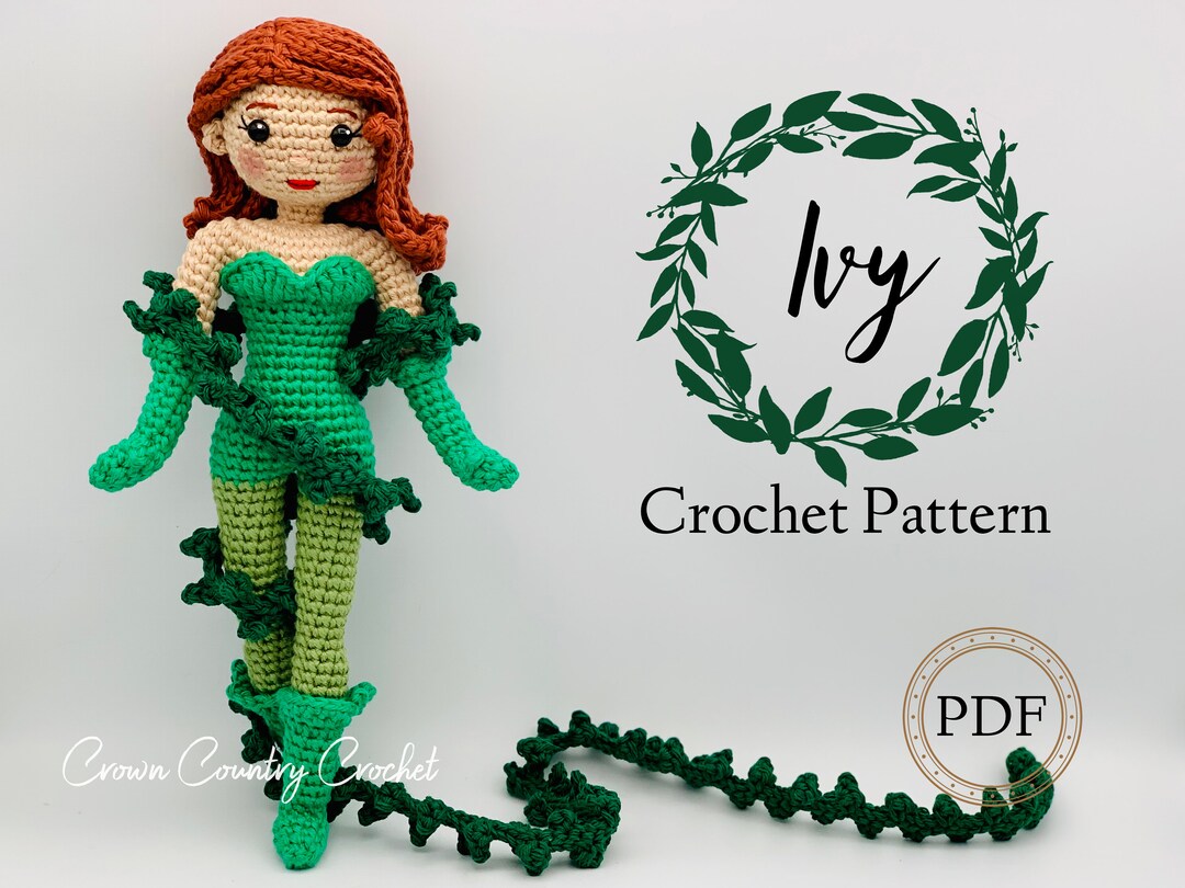 Pdf Crochet Pattern Ivy Doll Doll Amigurumi Doll Crochet Etsy