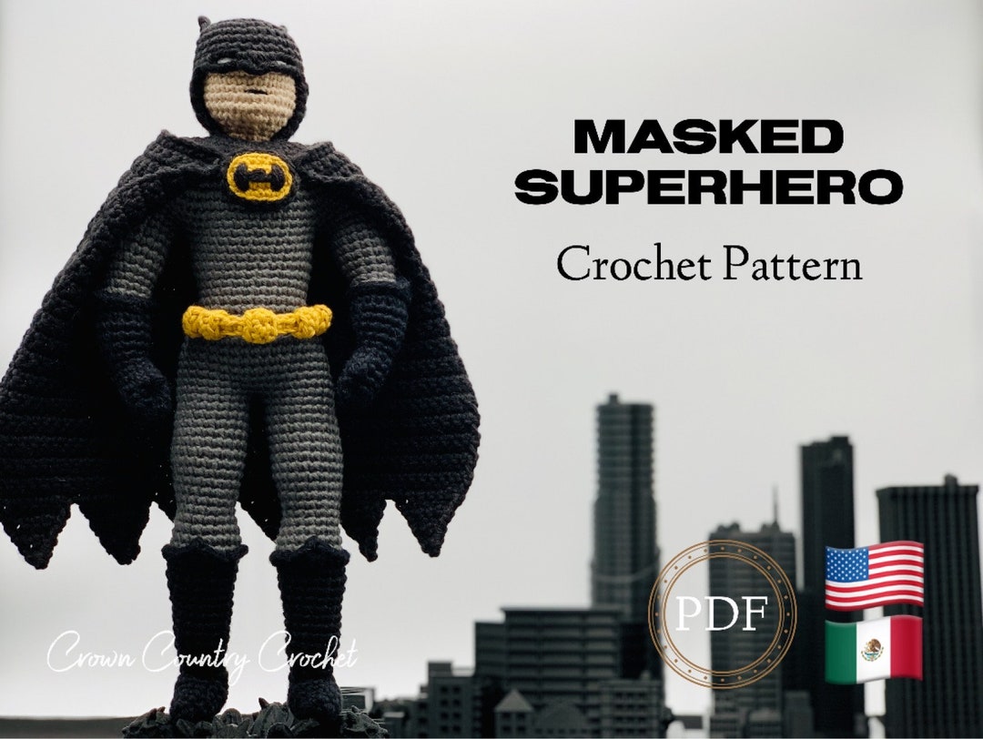 Masked Superhero Doll Crochet Pattern (PDF Pattern) - Etsy