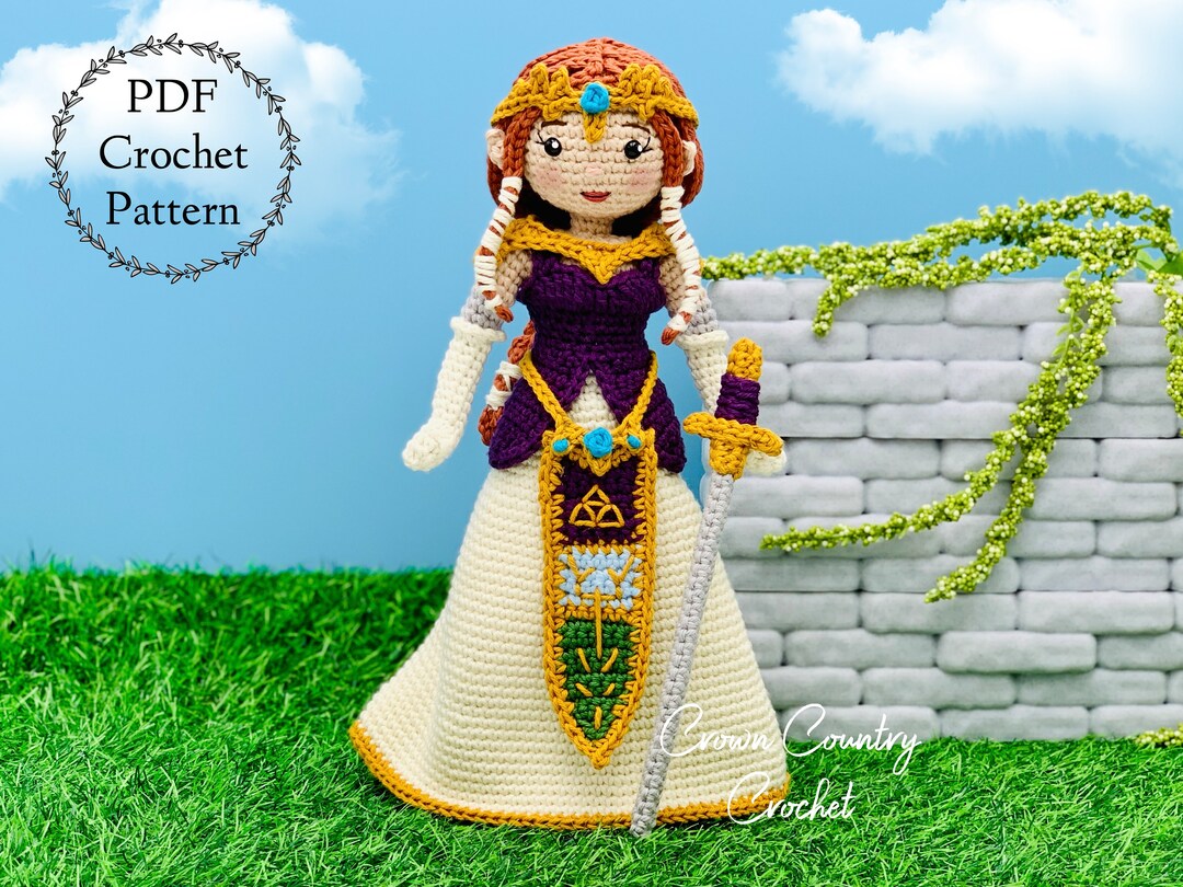 PDF CROCHET PATTERN Elven Princess // Elf Heroine Crochet // Amigurumi ...