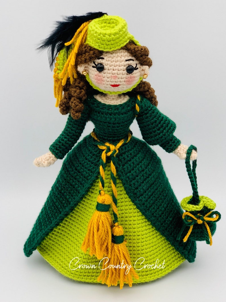Scarlett Doll Crochet Pattern, Amigurumi Literature Doll (PDF Pattern ...