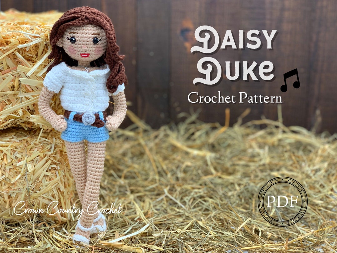 PDF CROCHET PATTERN Daisy Duke Doll // Dukes of Hazzard Fan Art Crochet ...