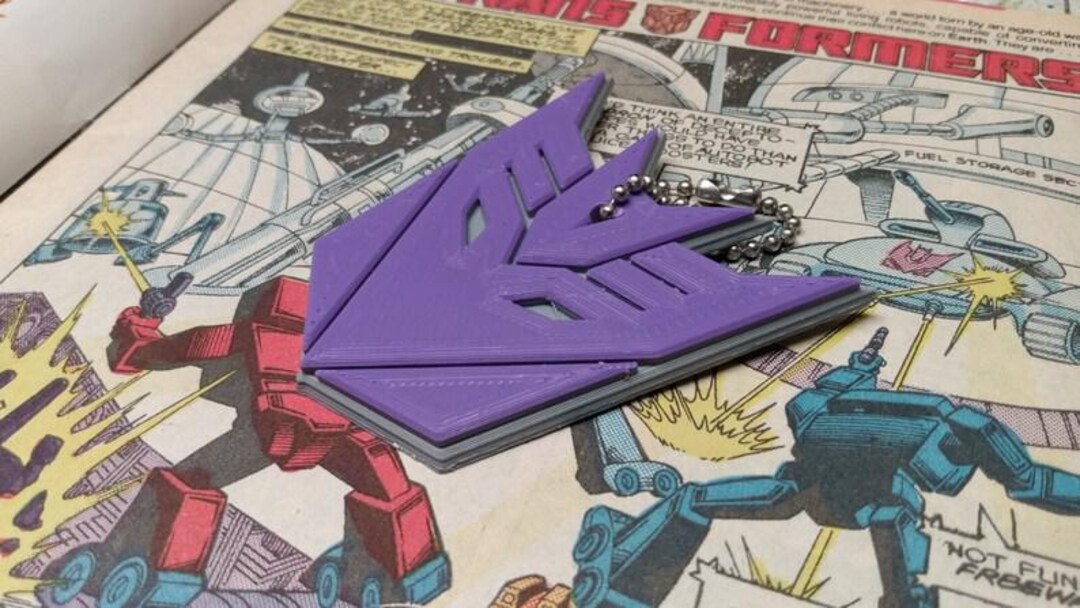 Transformers Decepticon Logo Keychain - Etsy