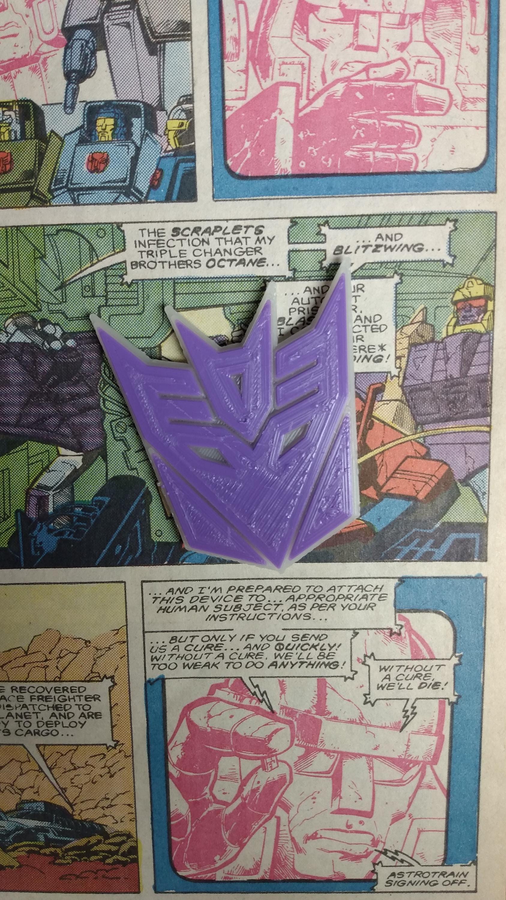 Glow in the Dark Transformers Decepticon Logo Refrigerator Magnet - Etsy