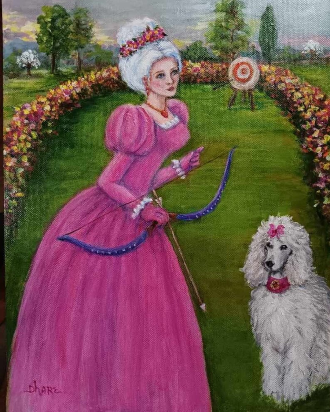 Tea and Arrows - an Orig 11x14 Painting by Dianne Masters Hare ...