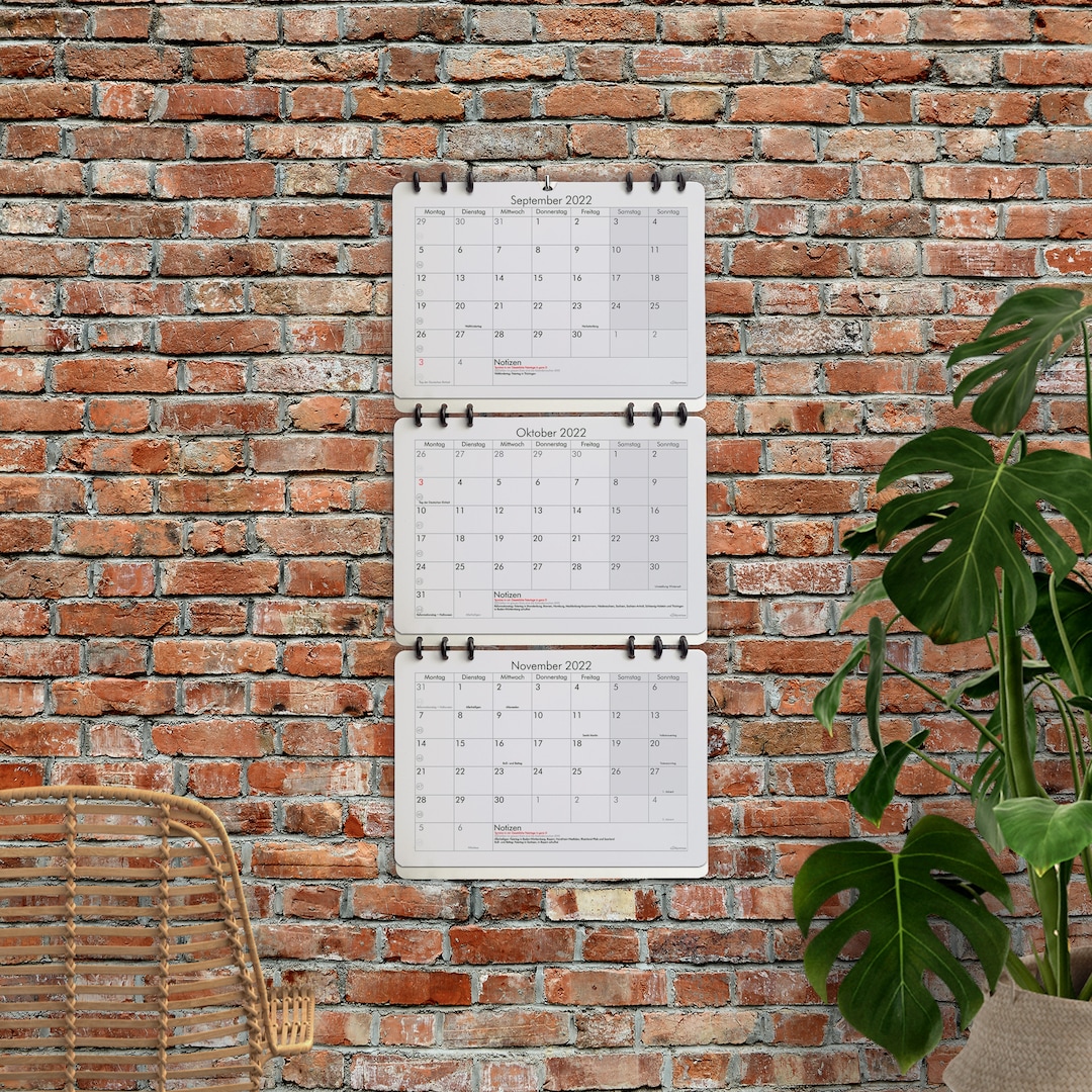 3-monats-kalender Wandkalender Mit Platz Für Notizen Aus ...