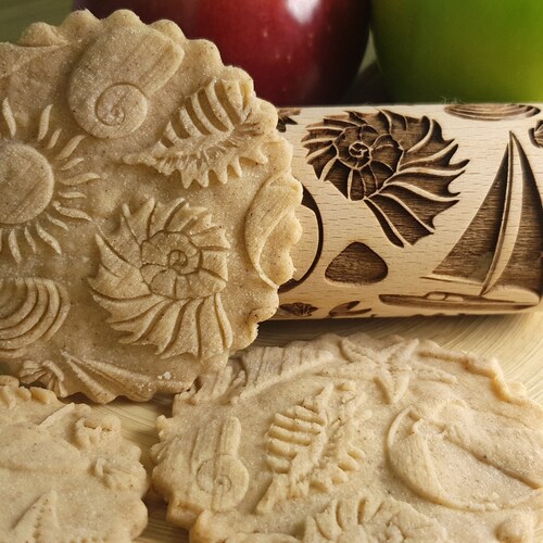 Mexican Folk Pattern Mini Rolling Pin Embossing Rolling - Etsy