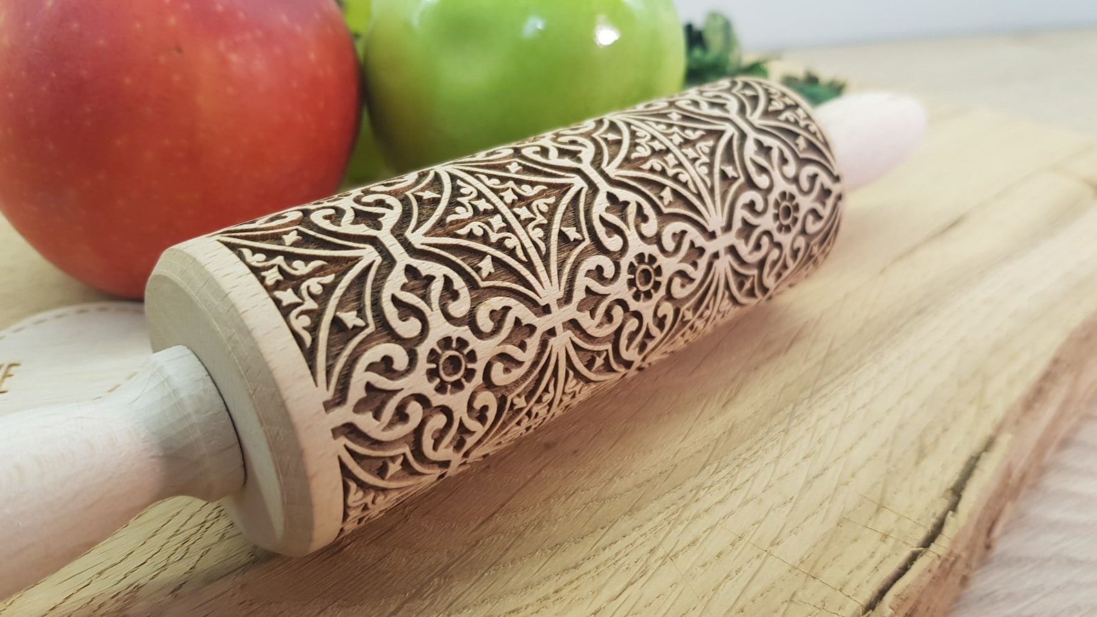 Royal Pattern 01 Engraved Rolling Pin Embossed Handmade | Etsy