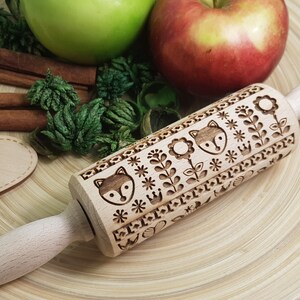 Colorful Fair Engraved Rolling Pin, Embossed Handmade Rolling Pin ...