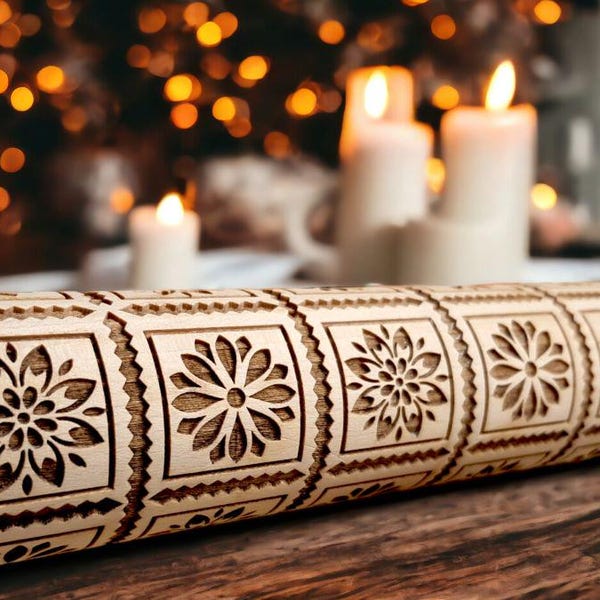 Rolling Pins With Designs - Etsy