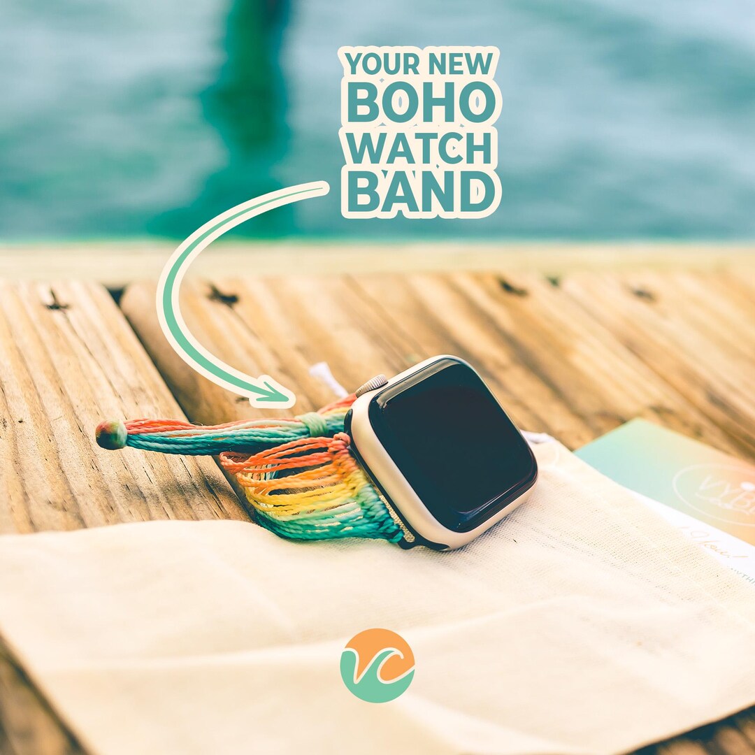 Boho Apple Watch Band, Customizable, 38mm 40mm 41mm 42mm 44mm 45mm ...