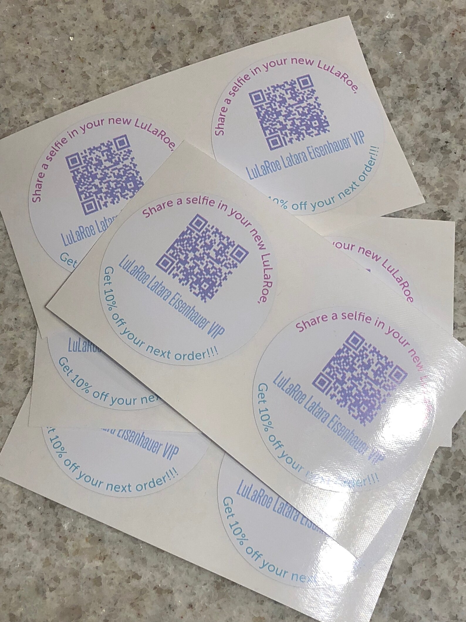 CUSTOMIZED QR Code selfie Decal Stickers for Color - Etsy