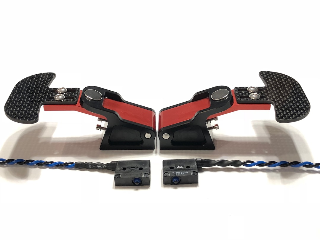 Sim Racing Paddle Shifters Set Made From Aluminum and Carbon Fiber - Etsy