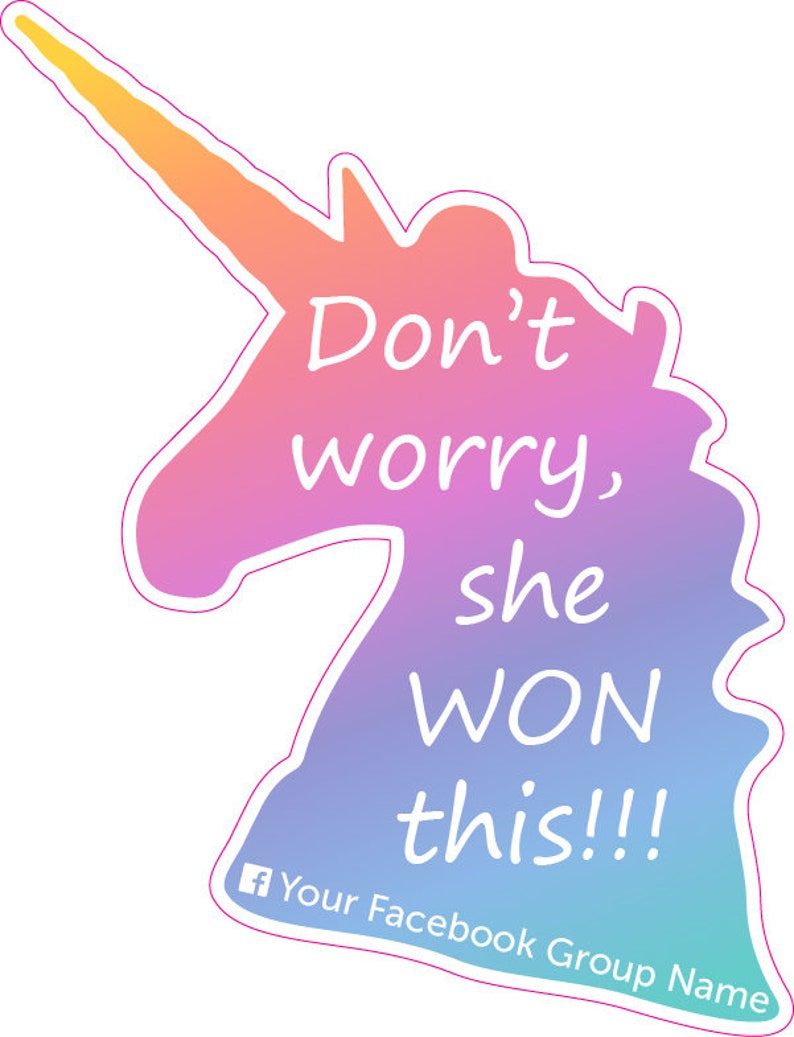 CUSTOMIZED she WON This Stickers for Lularoe | Etsy