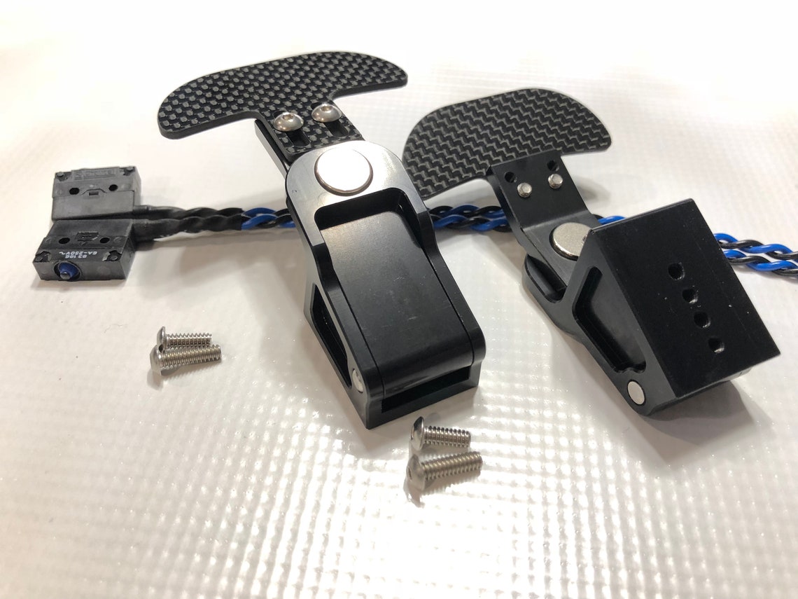 Sim Racing Paddle Shifters Set Made From Aluminum and Carbon - Etsy