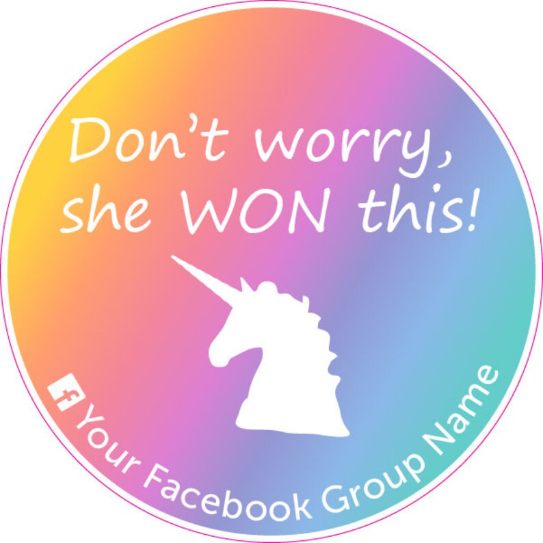 CUSTOMIZED she WON This Stickers for Lularoe | Etsy