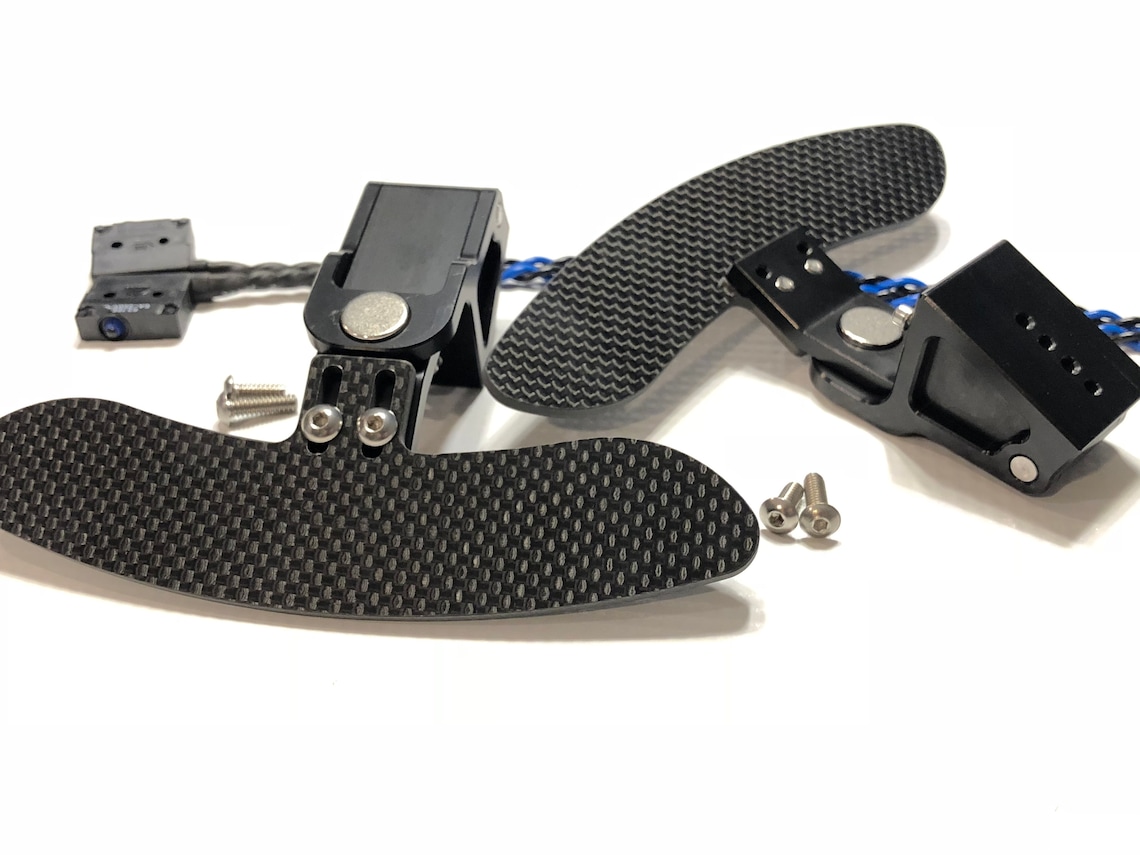 Sim Racing Paddle Shifters Set Made From Aluminum and Carbon - Etsy