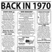 1970 Newspaper Style Poster, Born in 1970, Printable, Birthday Gift for ...