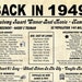 Back in 1949 Newspaper Vintage Style Poster, 70th Birthday PRINTABLE ...
