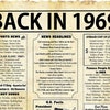 Back in 1989 Newspaper Style Poster, Born in 1989, 1989 Birthday ...