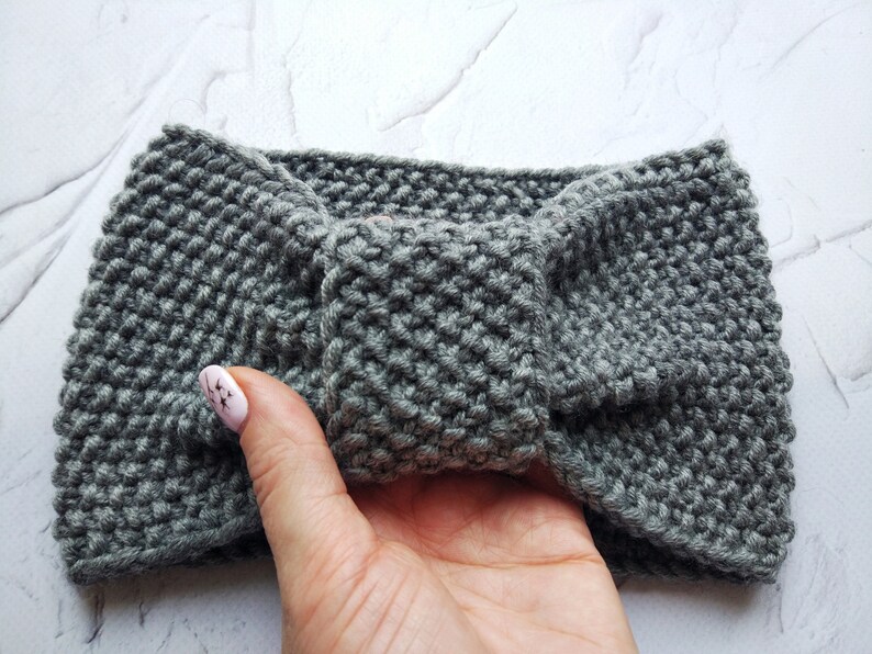 Knit Headband Pattern PDF Pattern Headband Bow Digital | Etsy