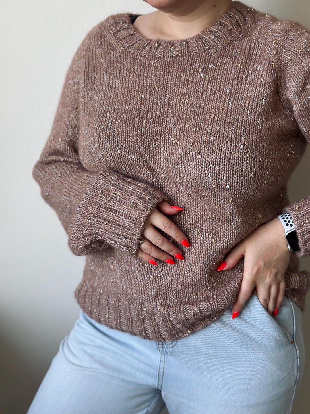 Timeless Sweater Knitting Pattern Raglan Knit Sweater Oversized Dress ...