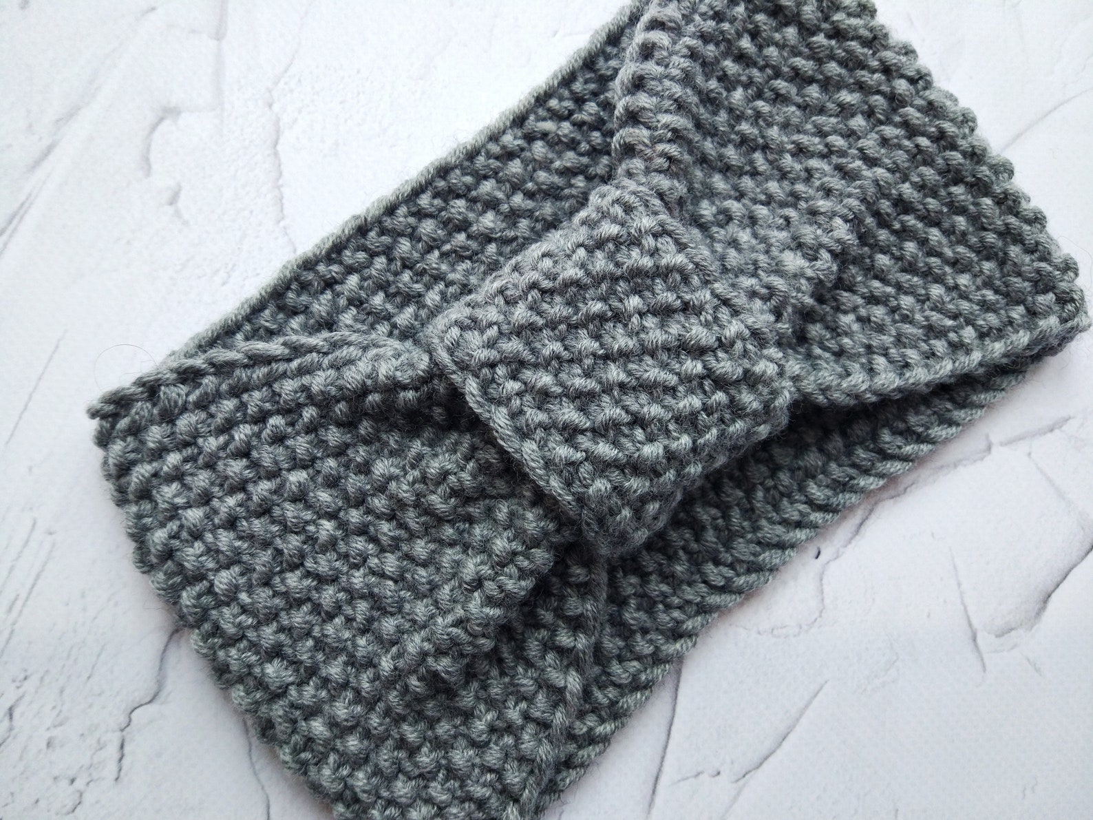 Knit Headband Pattern PDF Pattern Headband Bow Digital | Etsy