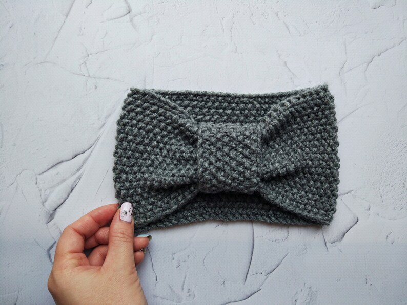 Knit Headband Pattern PDF Pattern Headband Bow Digital Download ...
