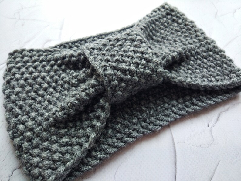 Knit Headband Pattern PDF Pattern Headband Bow Digital | Etsy