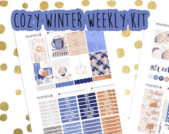 Winter Girls Weekly Kit Printable Planner Stickers W/ | Etsy